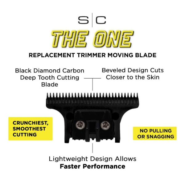 SC The One Moving Black Diamond Carbon DLC Deep Tooth Trimmer Blade ...