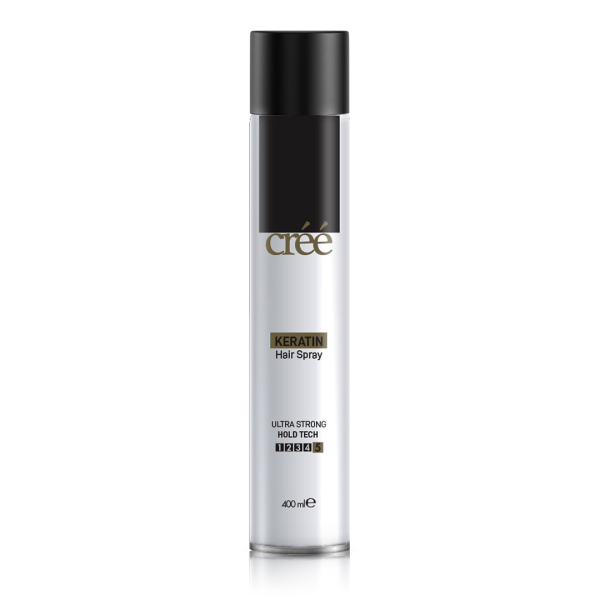Cree Keratin Hair Spray - Ultra Strong Hold Tech 13.53 fl.oz. - Kanar Inc