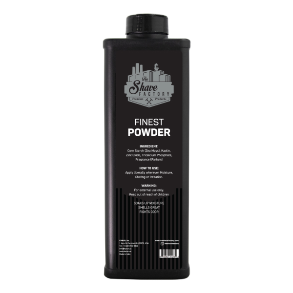 The Shave Factory Finest Powder Talc Free - 14 oz. - Kanar Inc